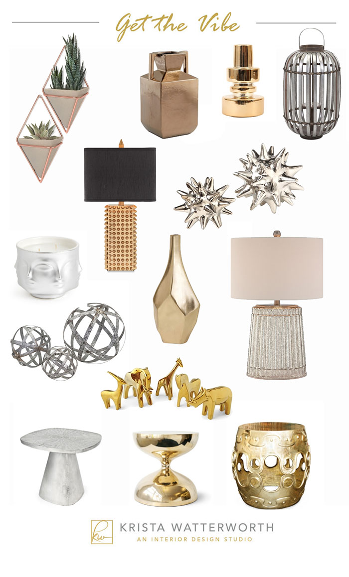 Heavy Metal: Using Metallics In Your Home - Krista + Home